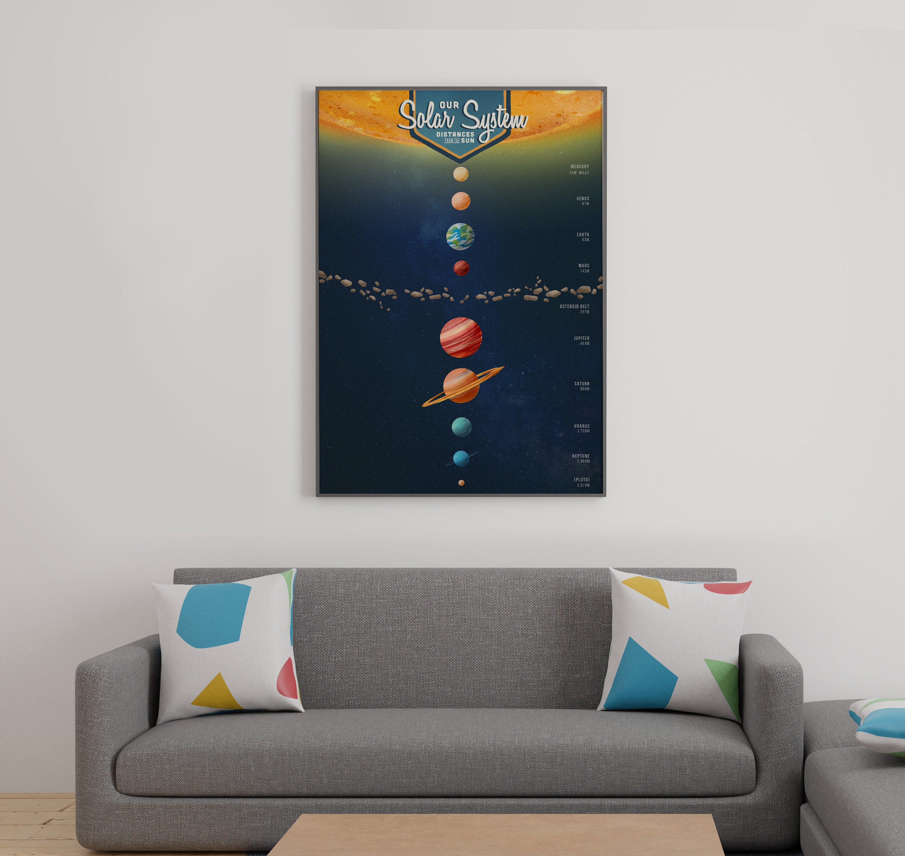 Solar System Space Poster Homeschool Classroom STEM Learning 8x10, 8 ...
