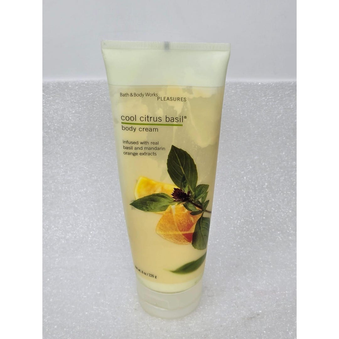 Bath & Body Works Cool Citrus Basil Body Cream Basil Mandarin Orange 80 ...