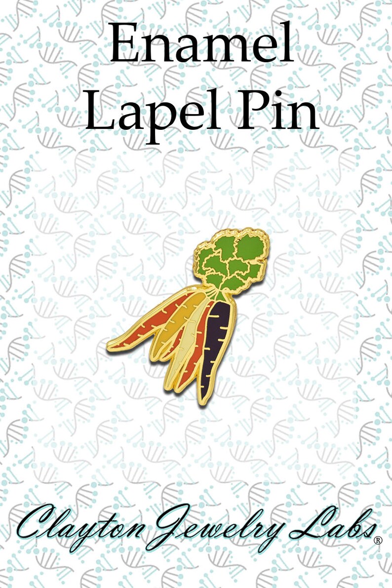 Rainbow Carrot Bunch Hard Enamel Pin - Etsy