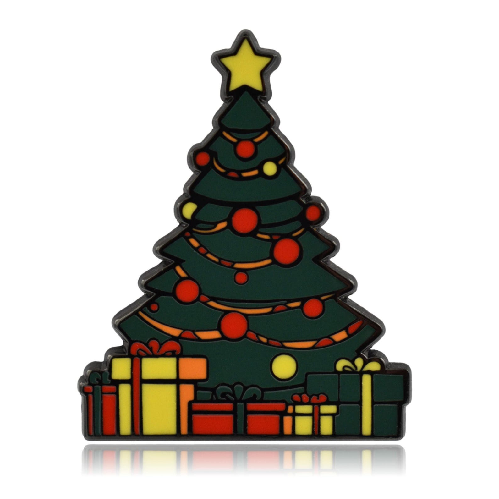 Christmas Tree Enamel Pin - Etsy