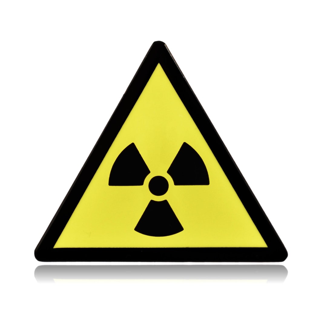 Radiation Safety Warning Sign Enamel Pin - Etsy