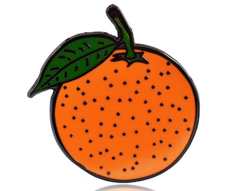 Slice Enamel Pin Orange Enamel Pin Fruit Enamel Pin Cute Enamel Pin by ...
