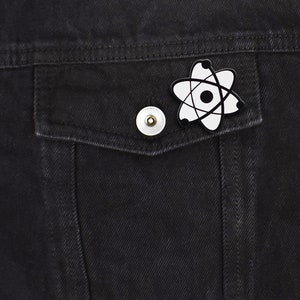 Atomic Symbol Hard Enamel Lapel Pin - Etsy