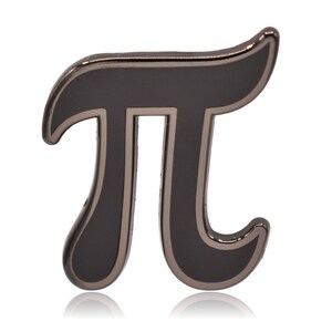 Pi Symbol Hard Enamel Pin - Etsy