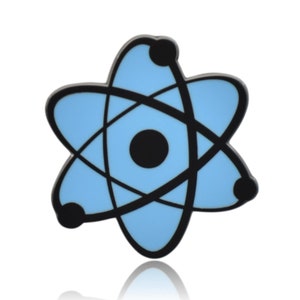 Atomic Symbol Hard Enamel Lapel Pin - Etsy