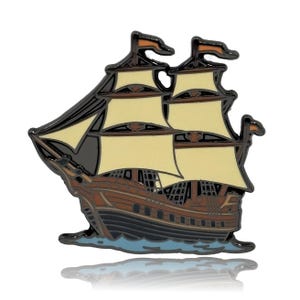 Sailing Ship Enamel Pin - Etsy