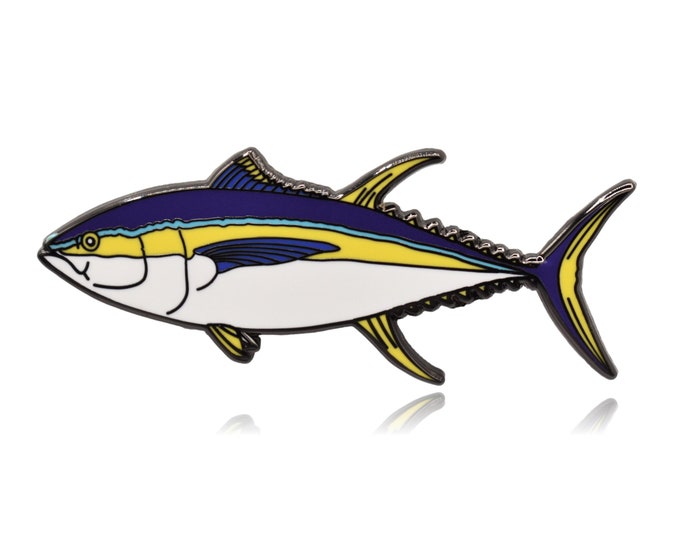 Empire Pewter Bluefin Tuna Pewter Fish Pin - Etsy