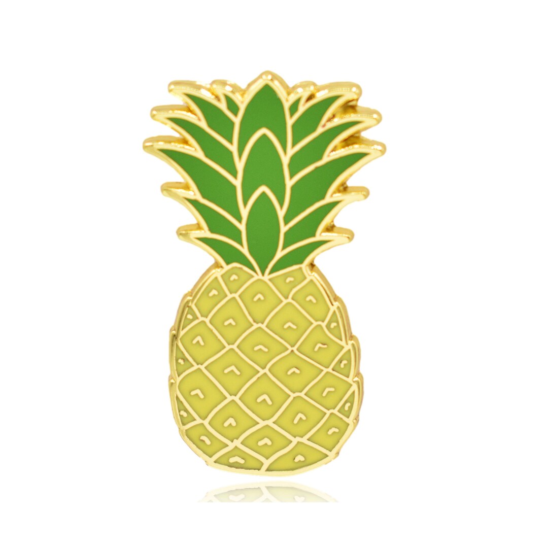 Pineapple Hard Enamel Pin - Etsy