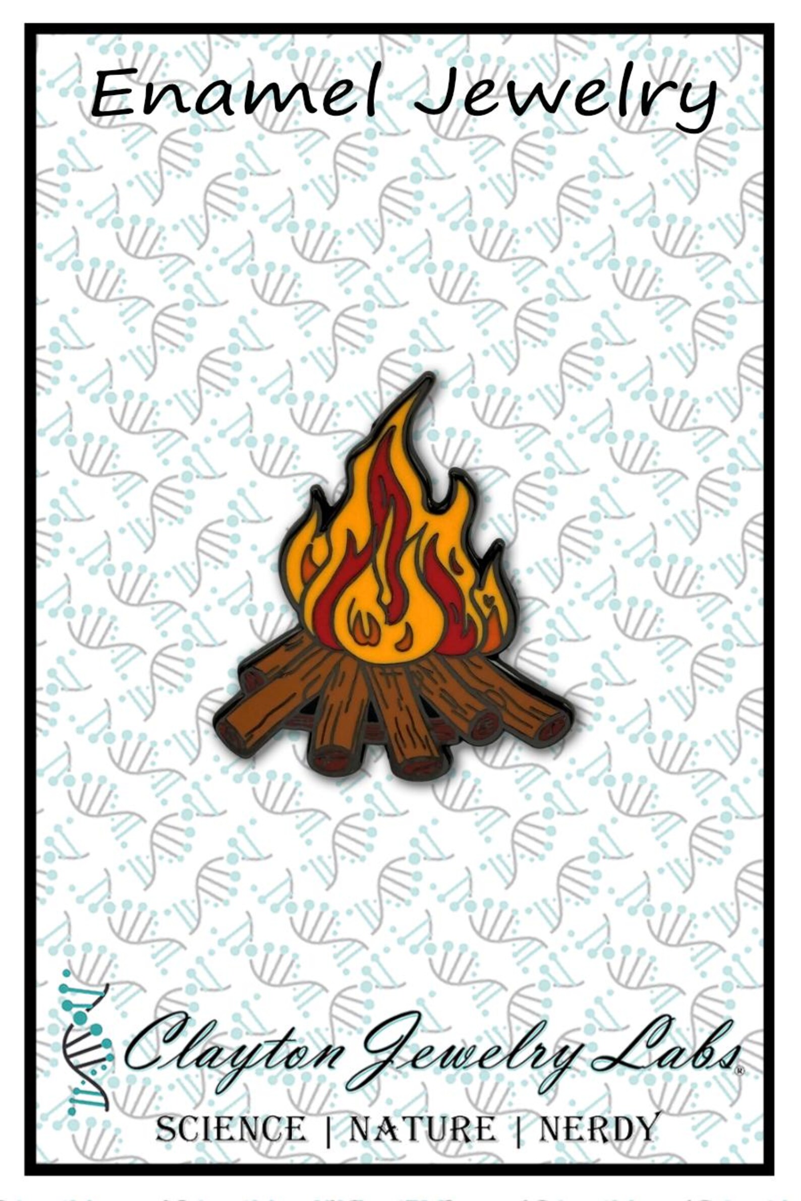 Campfire Enamel Pin - Etsy