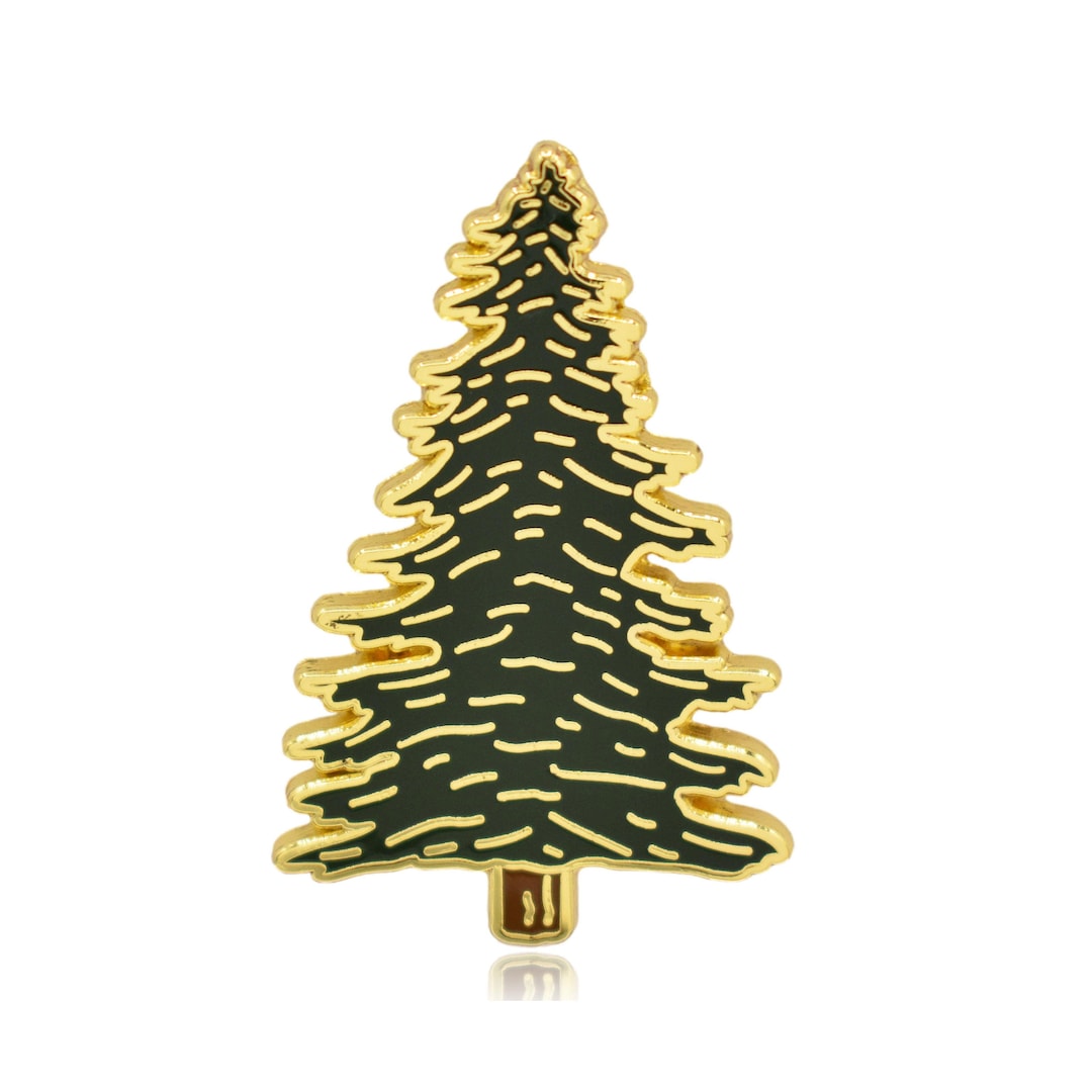 Evergreen Pin Tree Hard Enamel Pin - Etsy