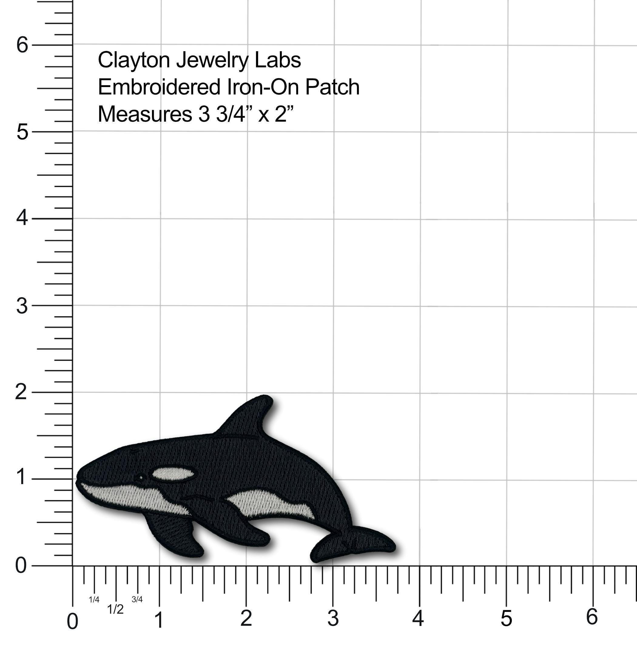 Orca Whale Embroidered Iron-on Patch - Etsy
