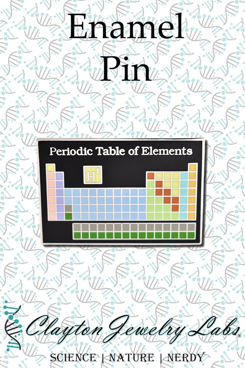 Periodic Table of Elements Hard Enamel Pin - Etsy