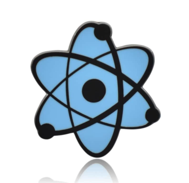 Atomic Symbol Hard Enamel Lapel Pin - Etsy