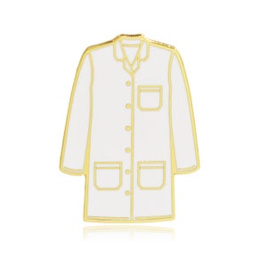 Lab Coat Science Hard Enamel Pin - Etsy