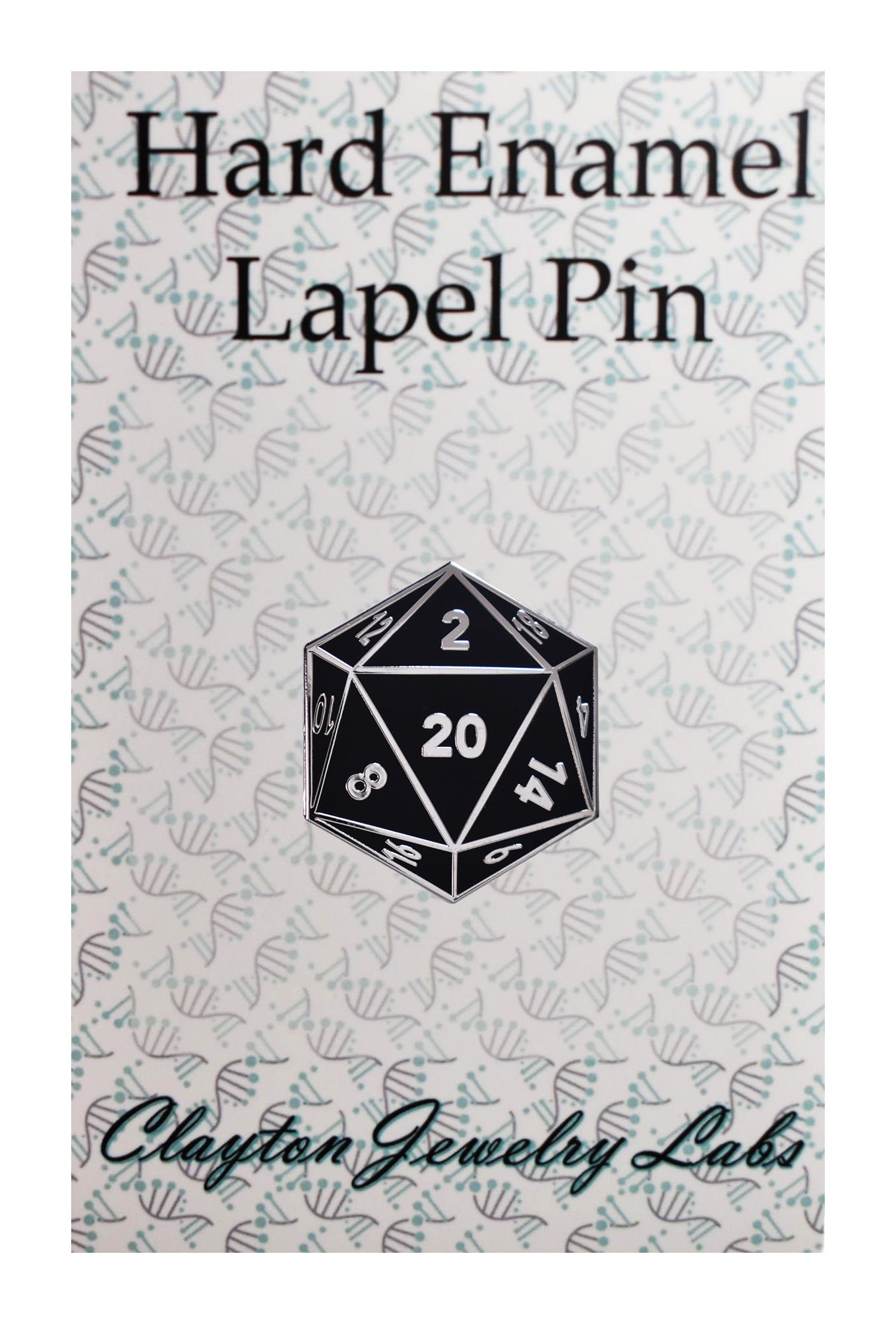 D20 Twenty-Sided Die Hard Enamel Lapel Pin | Etsy