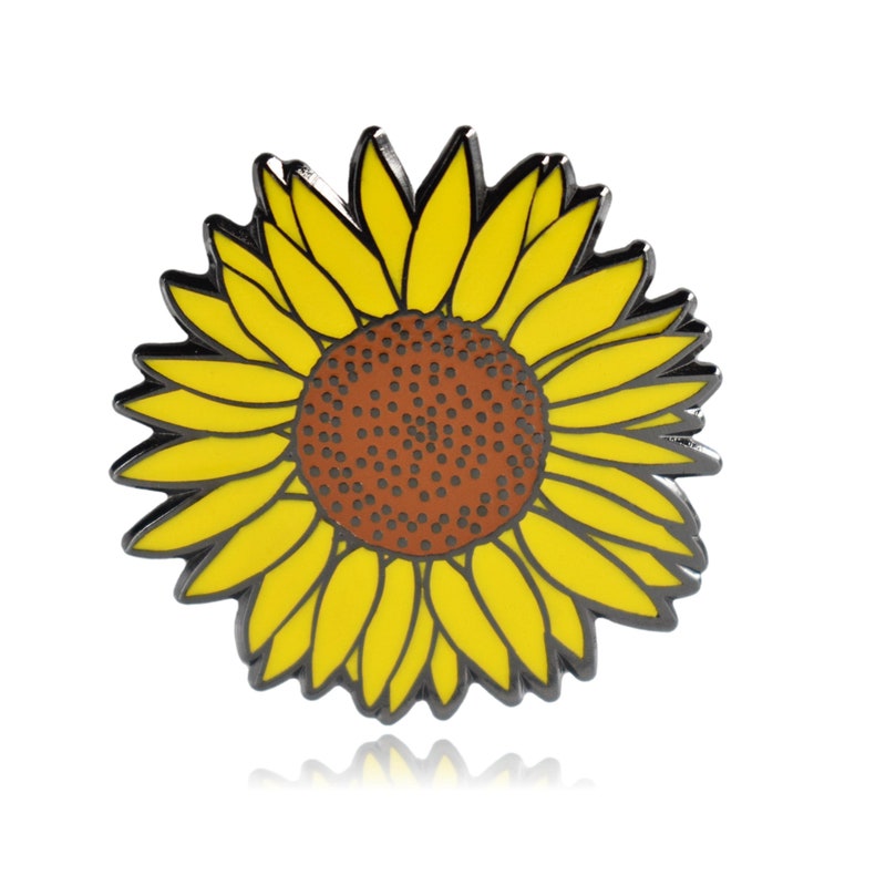 Sunflower Brooch - Etsy