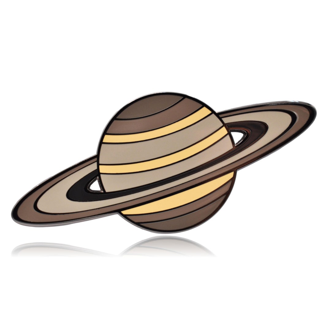 Planet Saturn Enamel Pin - Etsy