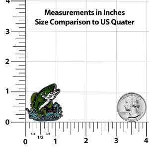 Largemouth Bass Enamel Pin - Etsy