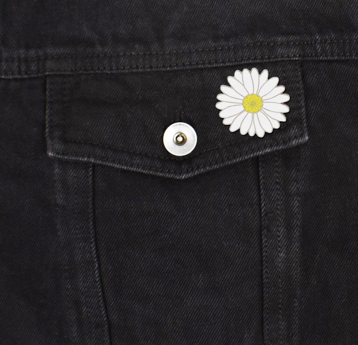 Daisy Flower Hard Enamel Pin - Etsy