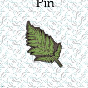 Fern Leaf Hard Enamel Pin - Etsy