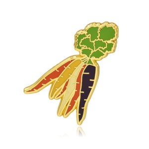 Rainbow Carrot Bunch Hard Enamel Pin - Etsy