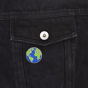 Planet Earth Hard Enamel Pin - Etsy