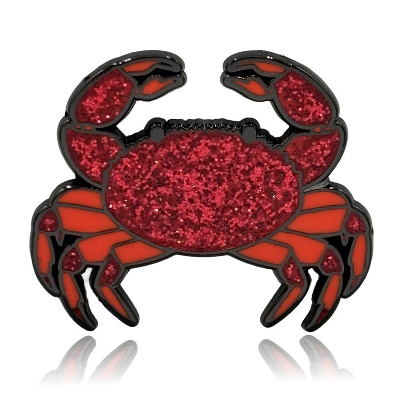 Crab Pin - Etsy