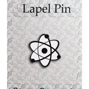 Atomic Symbol Hard Enamel Lapel Pin - Etsy
