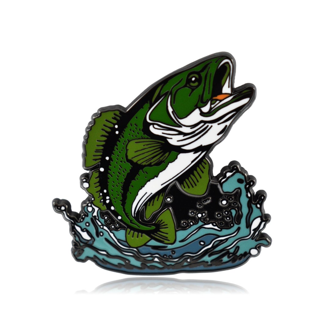 Largemouth Bass Enamel Pin - Etsy