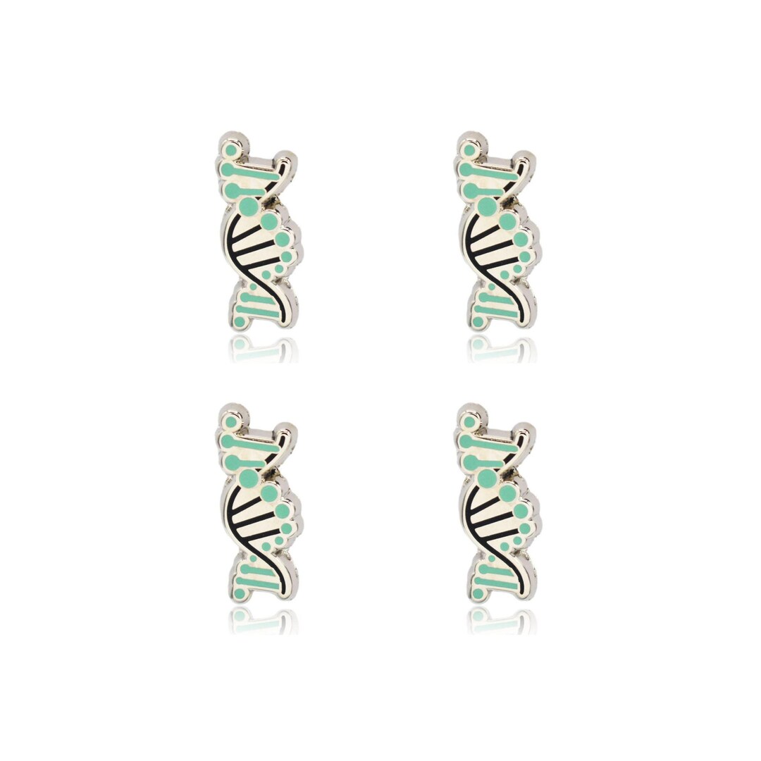 Mini DNA Helix Logo Set of 4 Filler Enamel Pins - Etsy