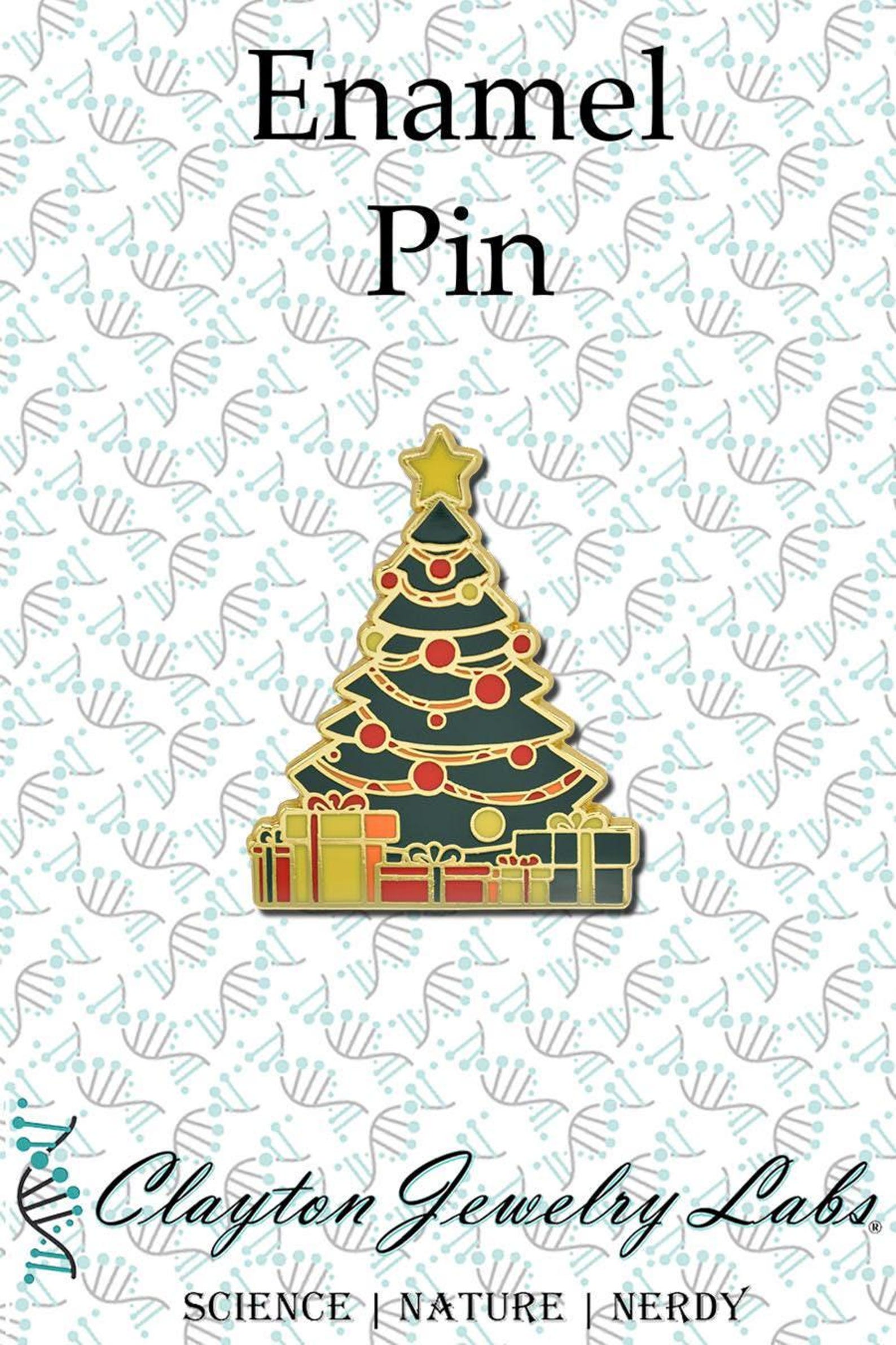 Christmas Tree Enamel Pin - Etsy