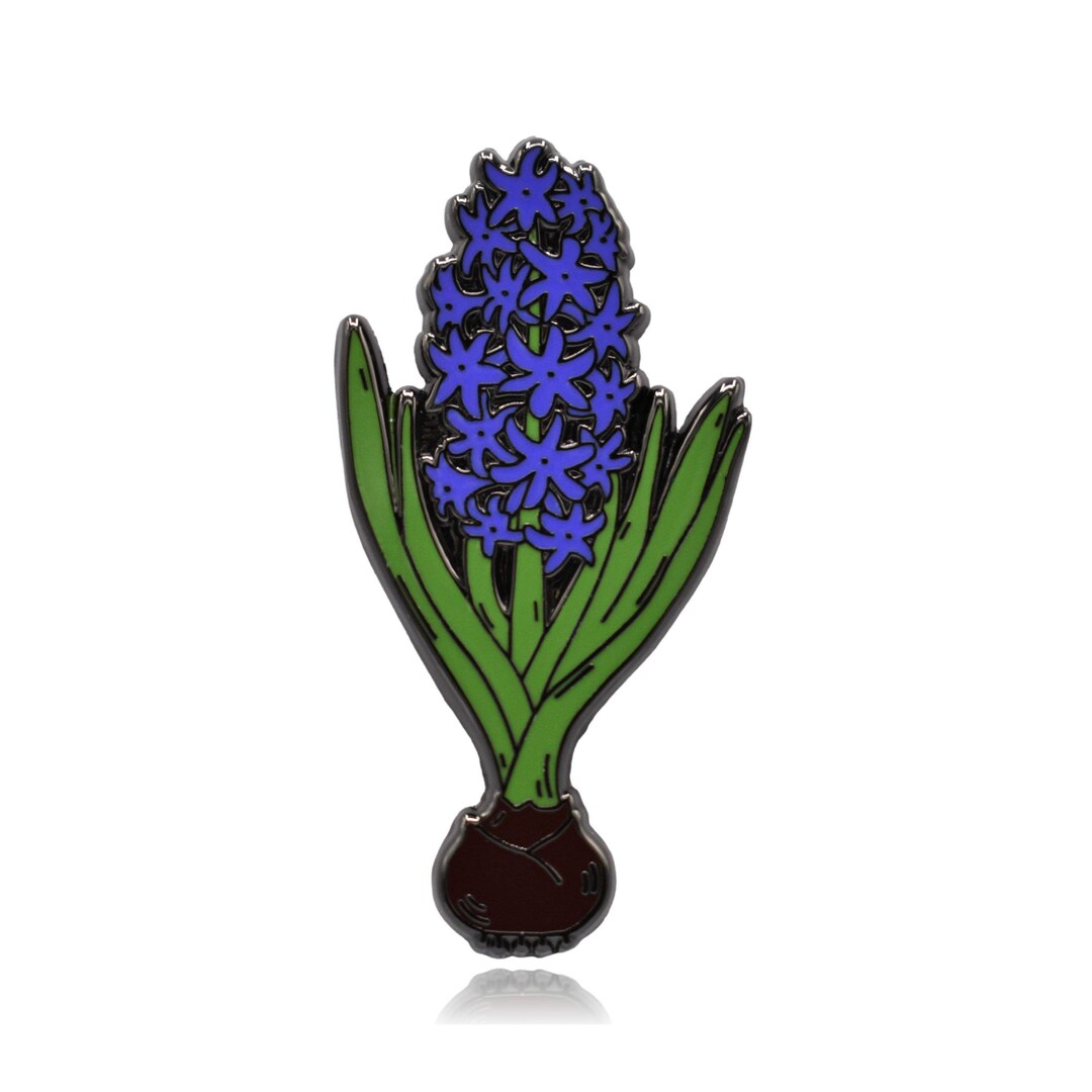 Hyacinth Flower Hard Enamel Pin - Etsy