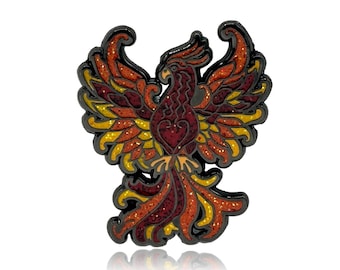 Phoenix Pin - Etsy