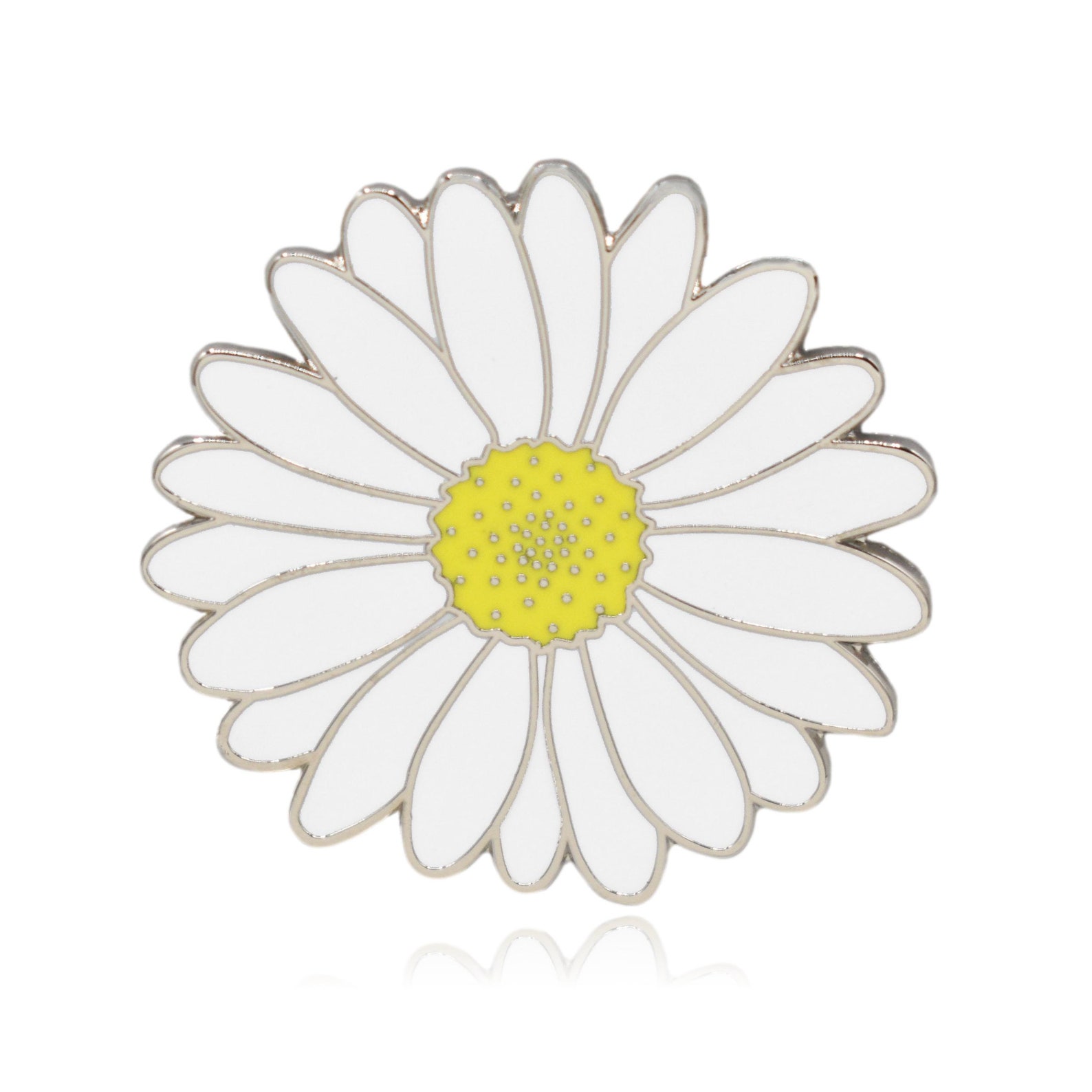Daisy Flower Hard Enamel Pin - Etsy