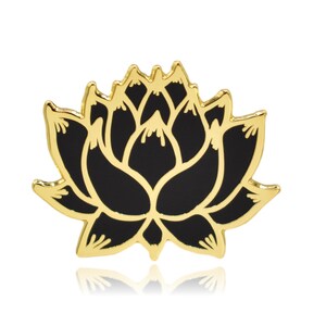 Lotus Flower Hard Enamel Lapel Pin - Etsy