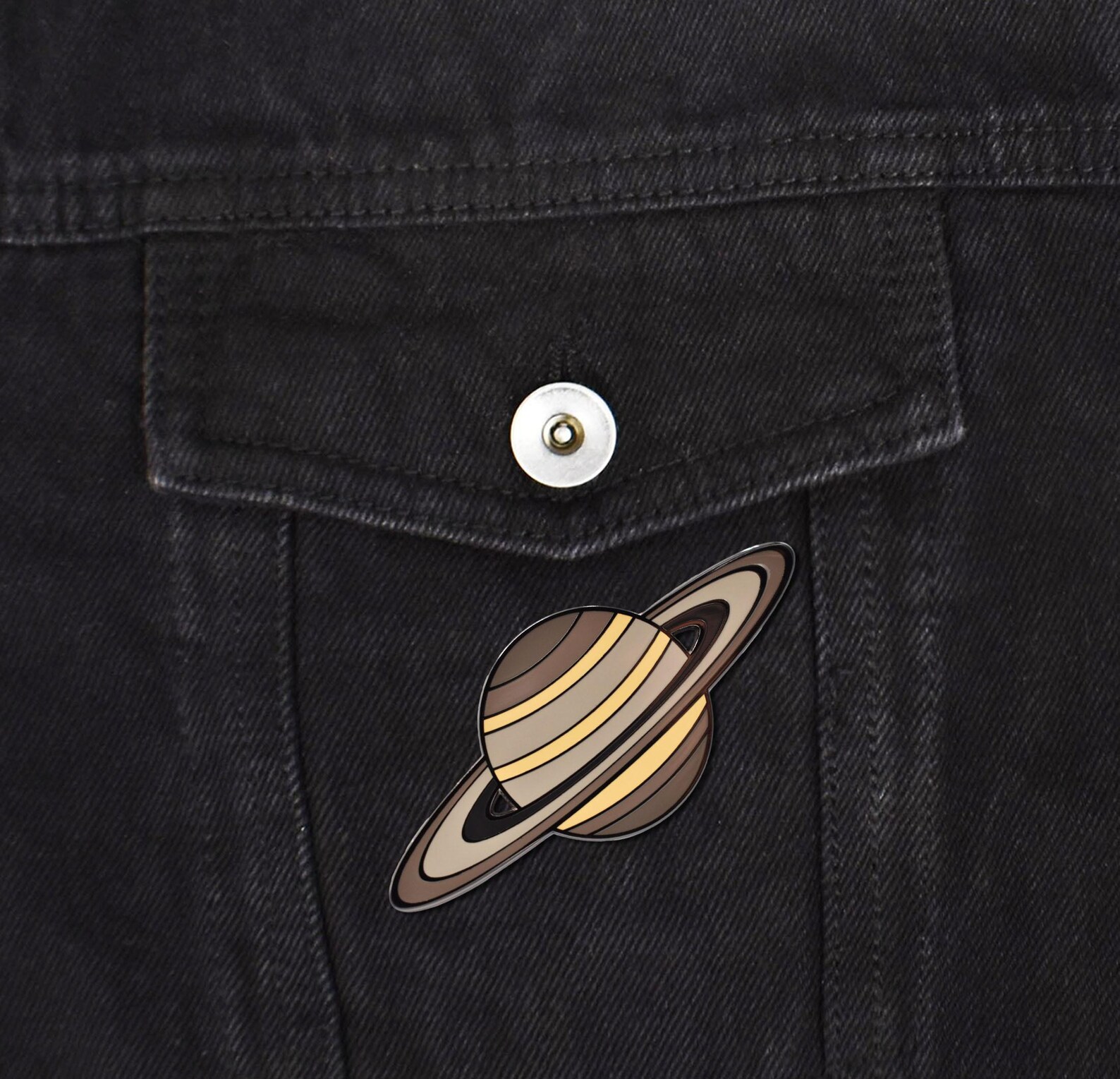 Planet Saturn Enamel Pin - Etsy