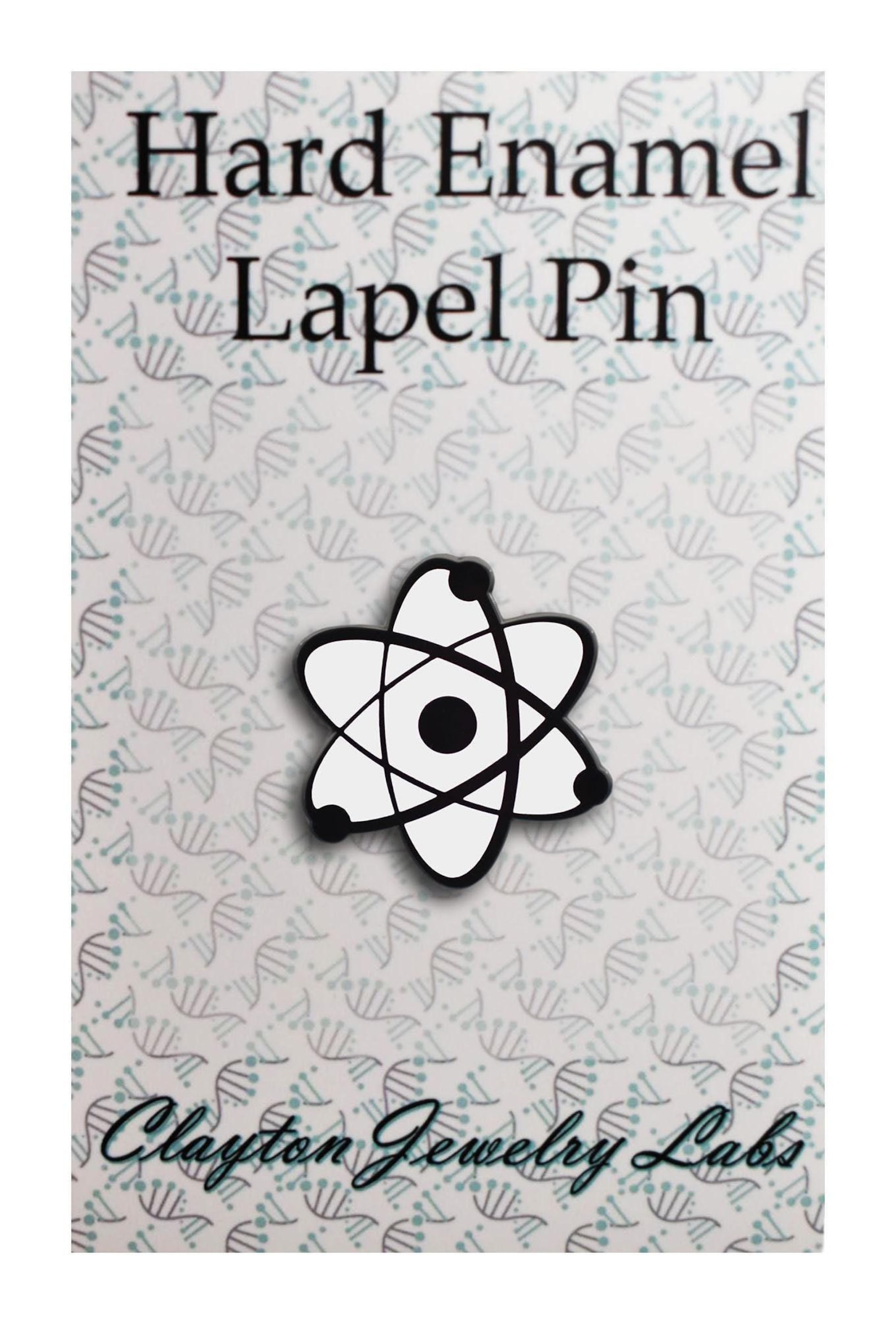 Atomic Symbol Hard Enamel Lapel Pin - Etsy