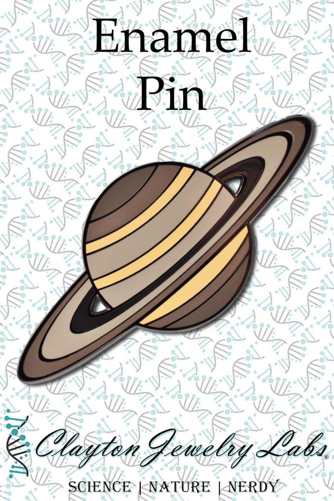 Planet Saturn Enamel Pin - Etsy