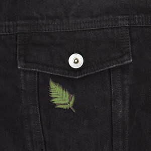 Fern Leaf Hard Enamel Pin - Etsy
