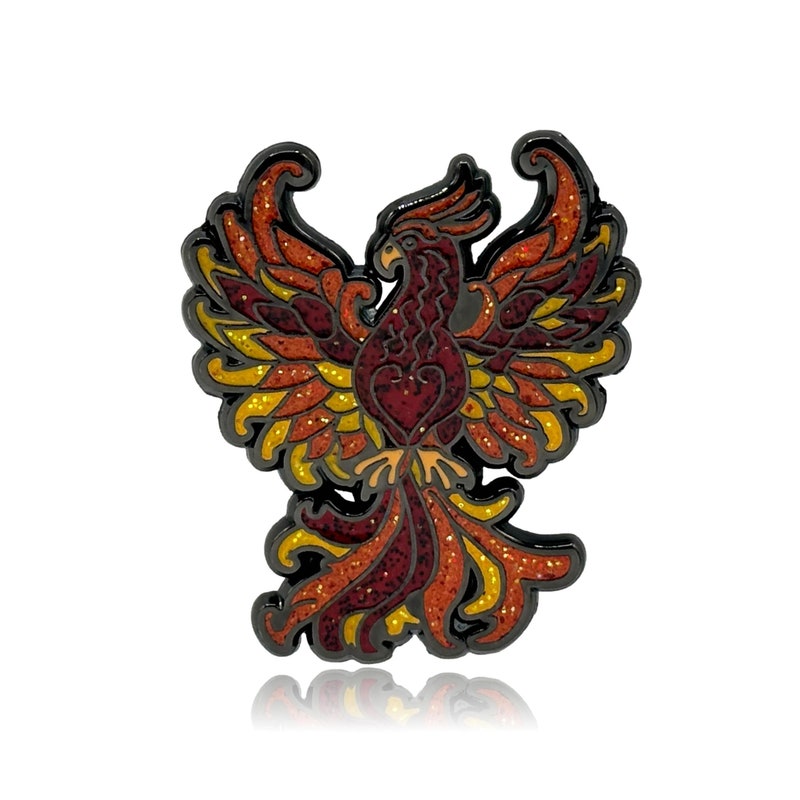 Phoenix Pin - Etsy