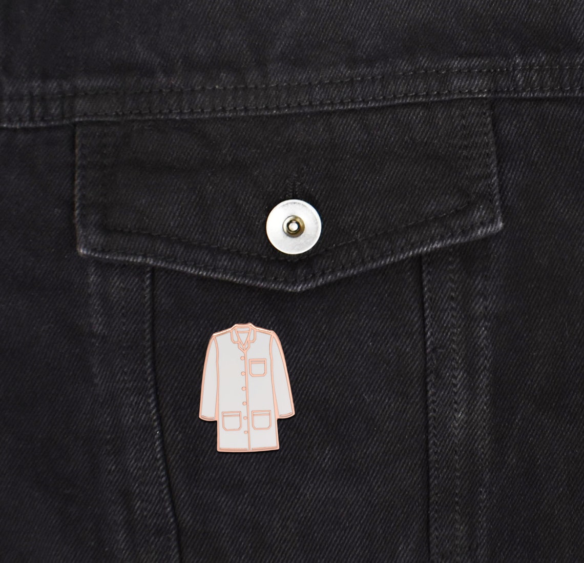 Lab Coat Science Hard Enamel Pin - Etsy