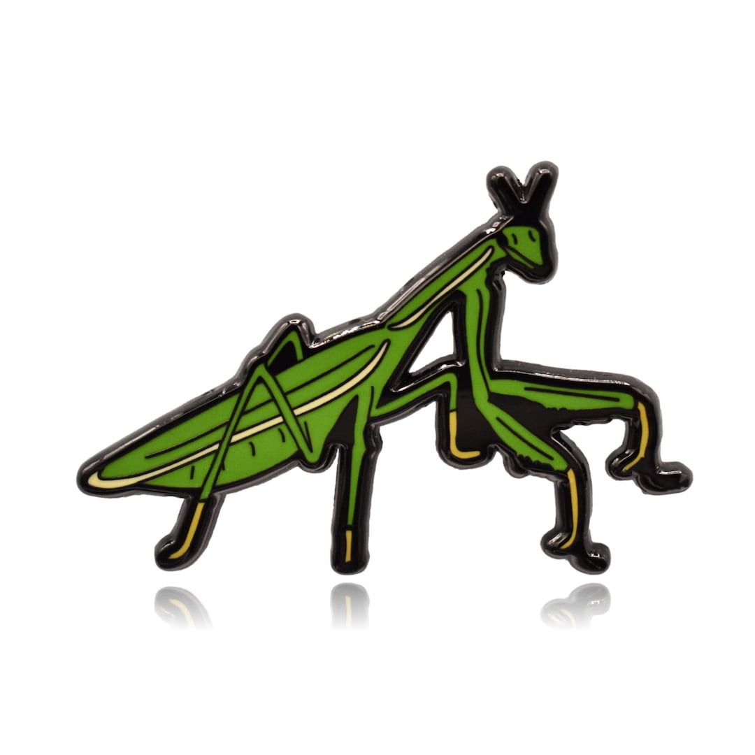 Praying Mantis Insect Hard Enamel Pin - Etsy