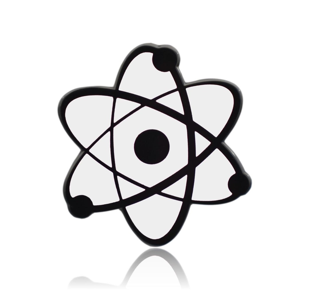 Atomic Symbol Hard Enamel Lapel Pin - Etsy