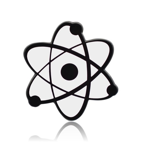 Atomic Symbol Hard Enamel Lapel Pin - Etsy