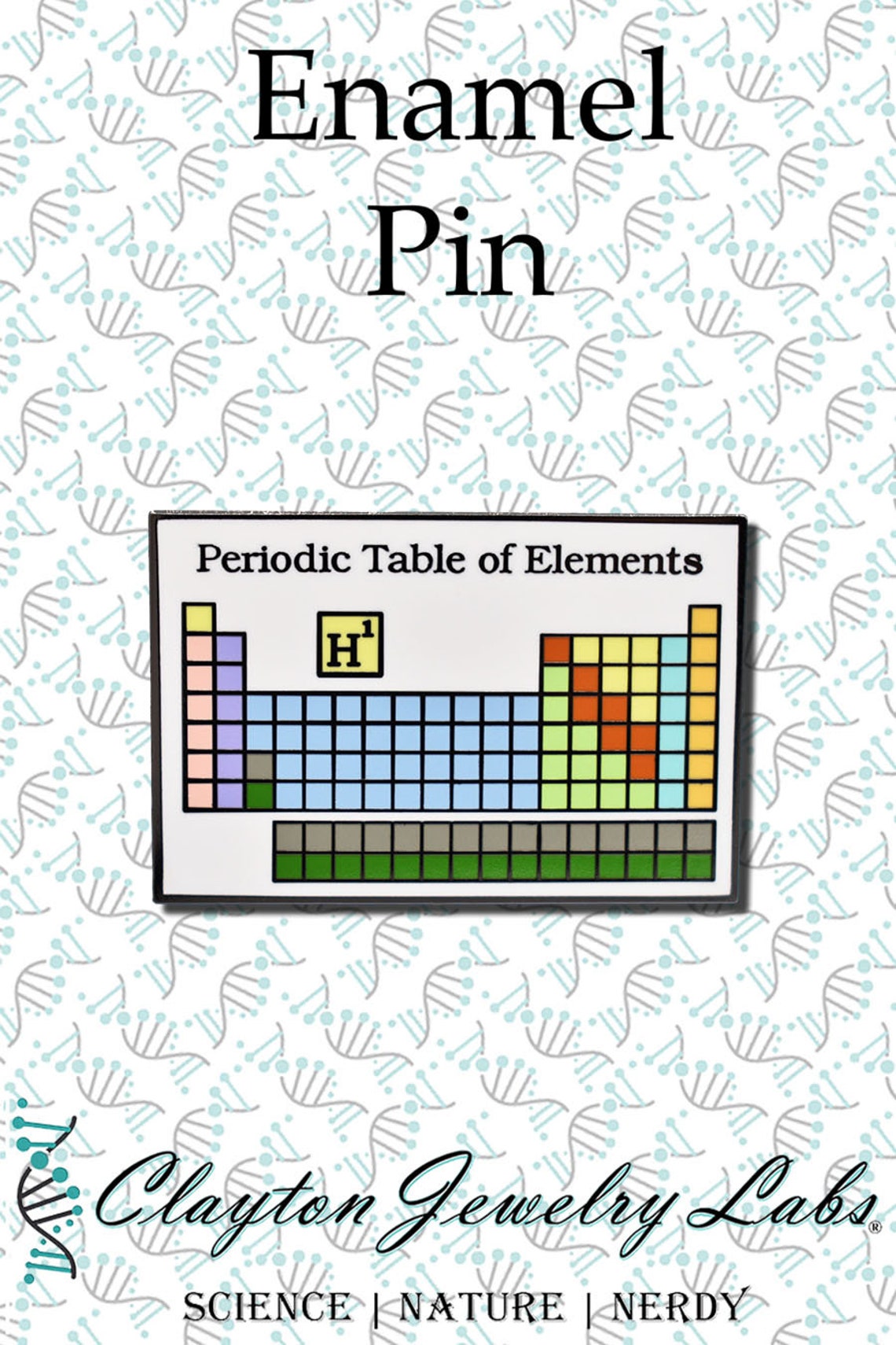 Periodic Table of Elements Hard Enamel Pin - Etsy