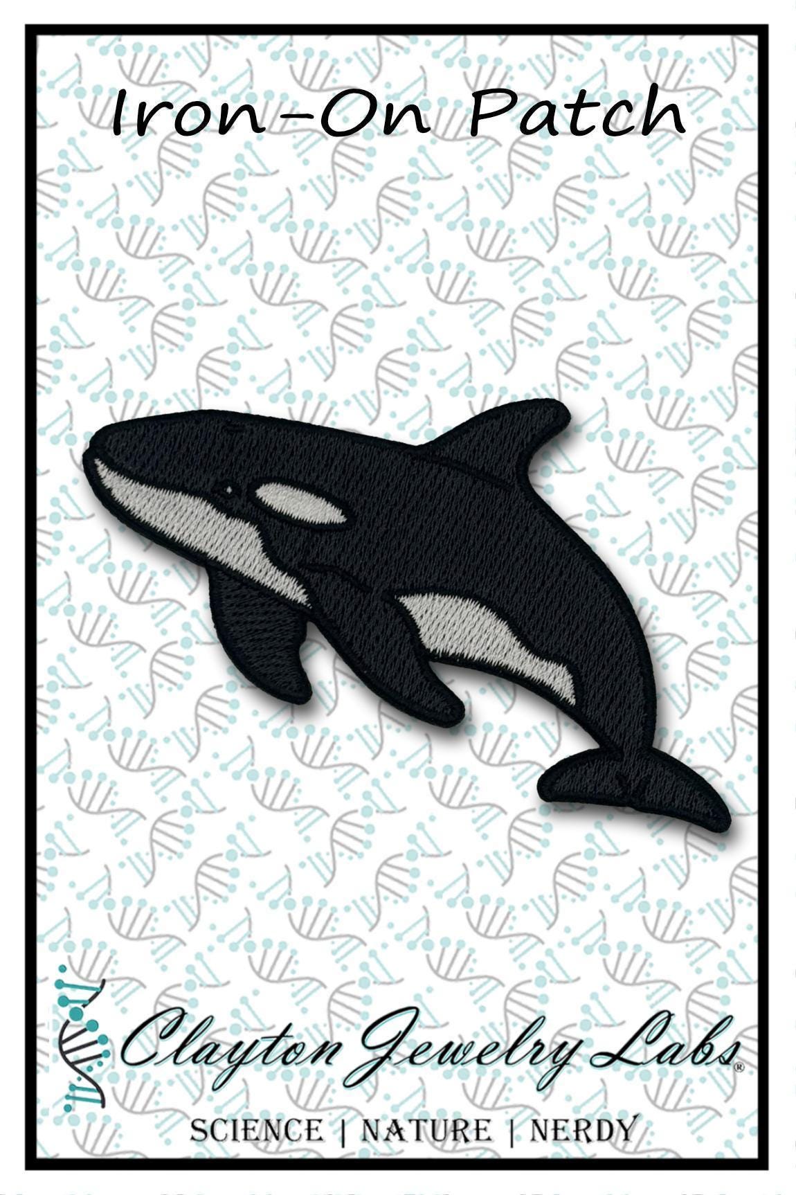 Orca Whale Embroidered Iron-on Patch - Etsy