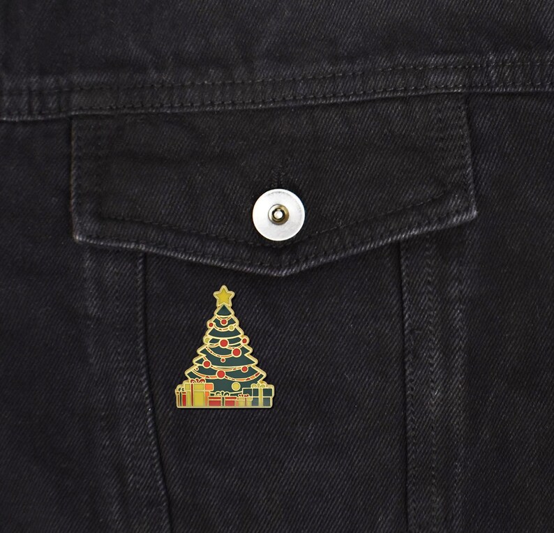 Christmas Tree Enamel Pin - Etsy
