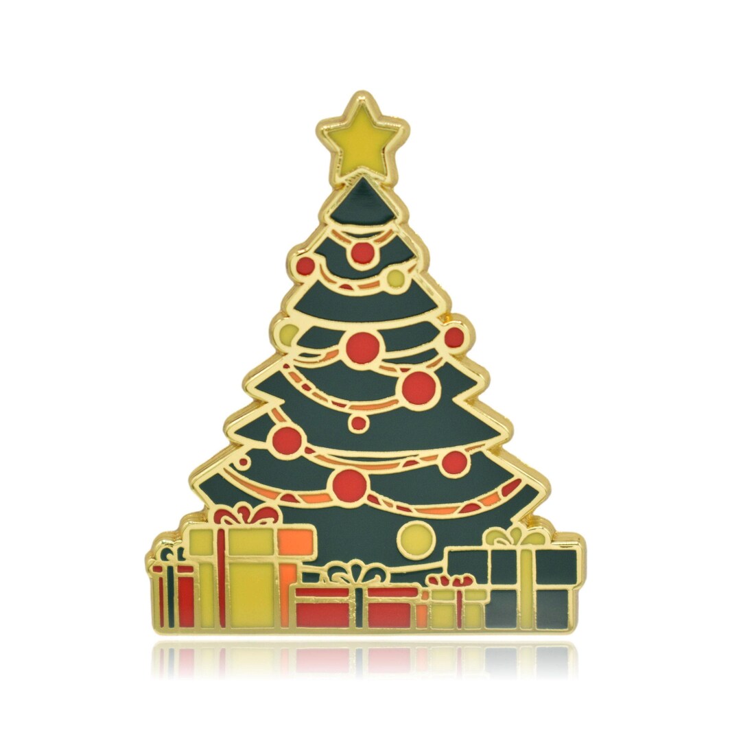 Christmas Tree Enamel Pin - Etsy
