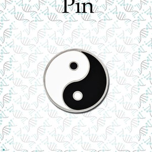 Yin and Yang Symbol Hard Enamel Lapel Pins - Etsy