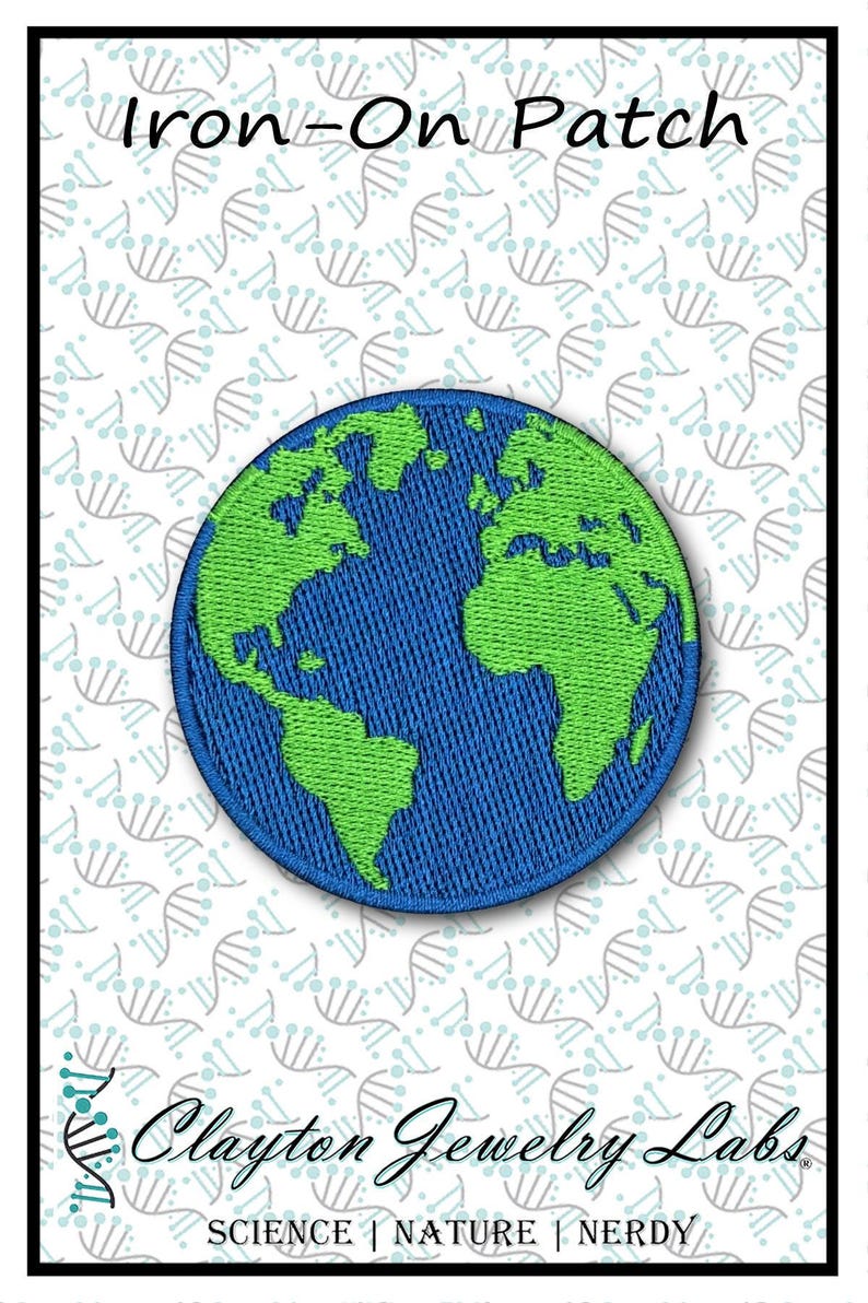 Planet Earth Embroidered Iron-on Patch - Etsy